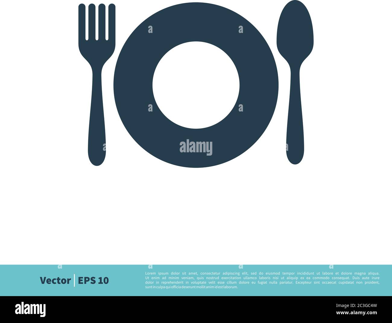 Food / Restaurant Icon Vector Logo Template Illustration Design. Vector ...
