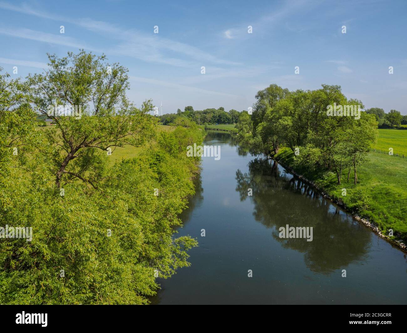 river lippe in germany Stock Photo - Alamy