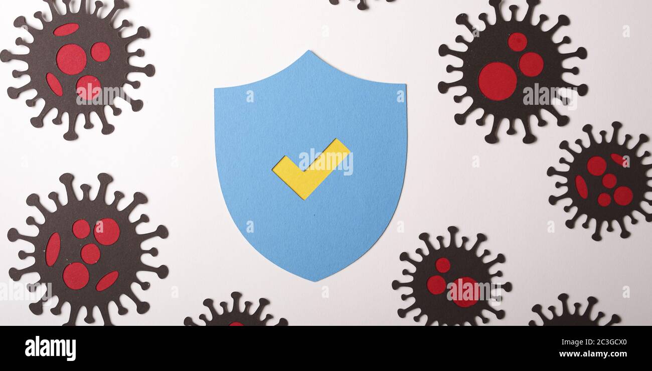 A infections stop by protection of virus cell Stock Photo - Alamy