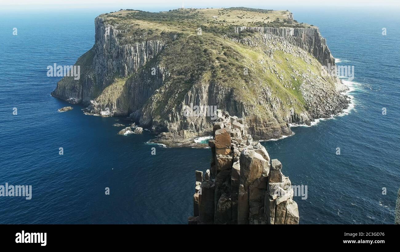 tasman island and the needle at cape pillar in tasmania Stock Photo - Alamy