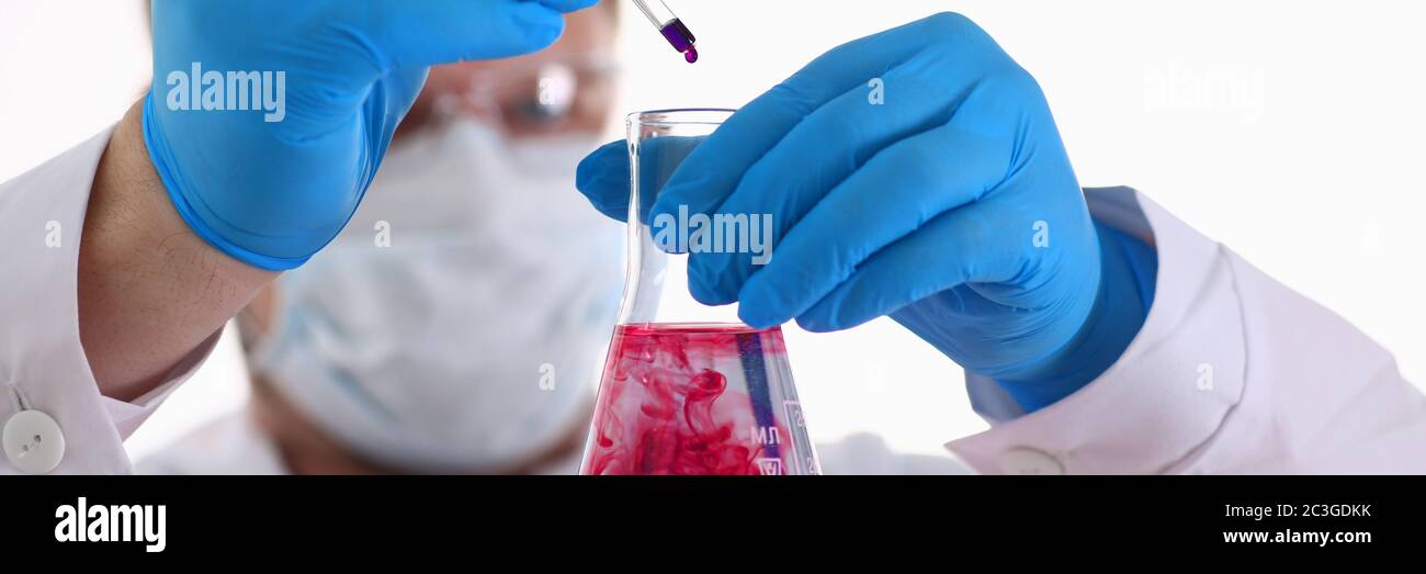 A specialist in the laboratory for taking samples from people Stock ...