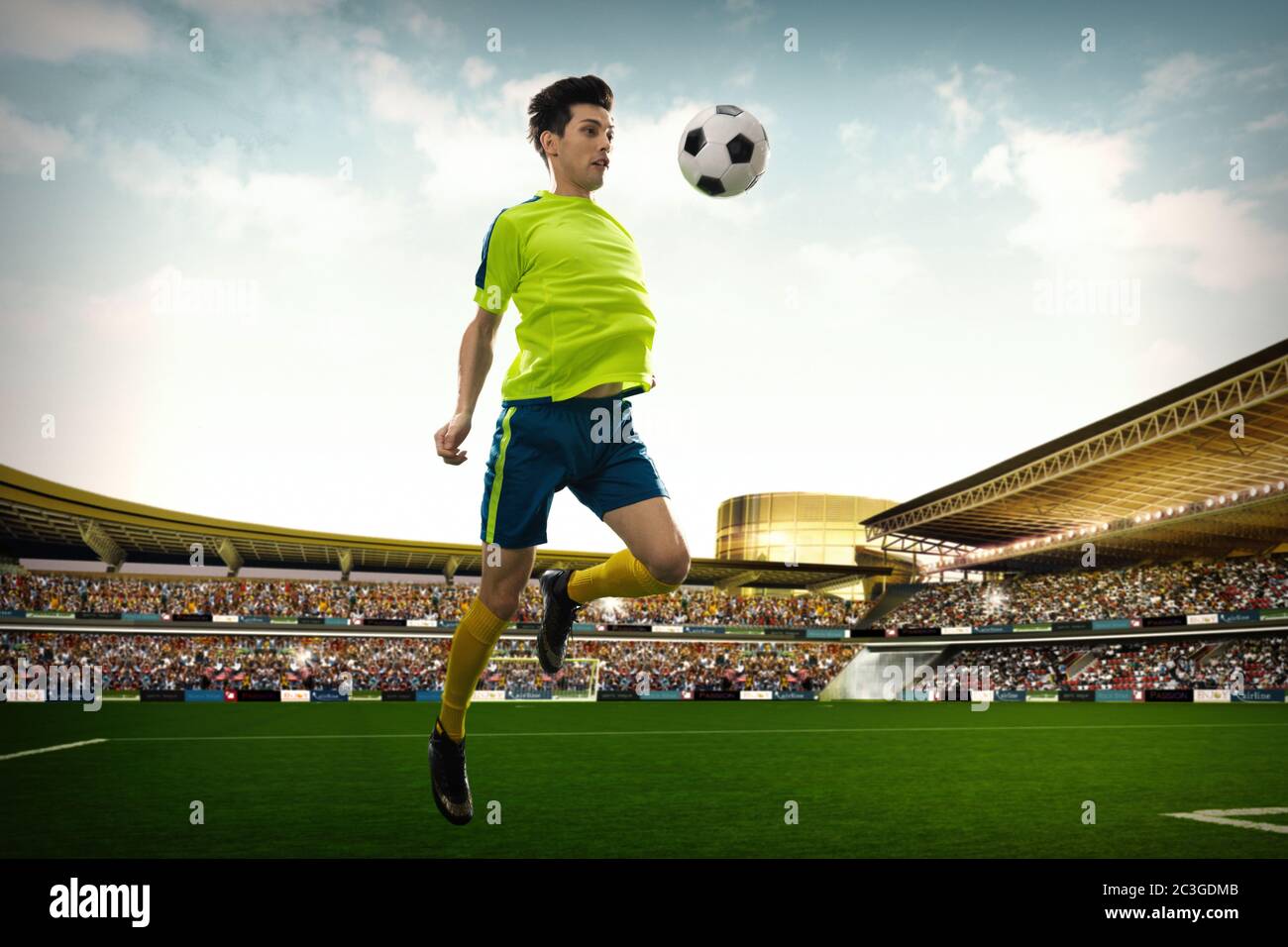 Athletes to play on the pitch Stock Photo - Alamy