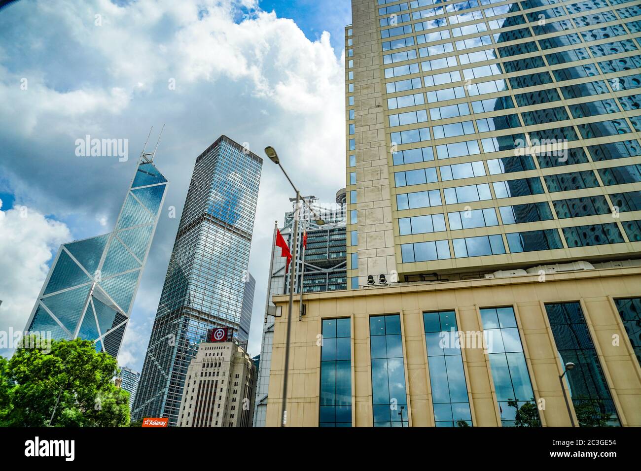 Empty high-rise buildings and the fine weather of Hong Kong Stock Photo ...