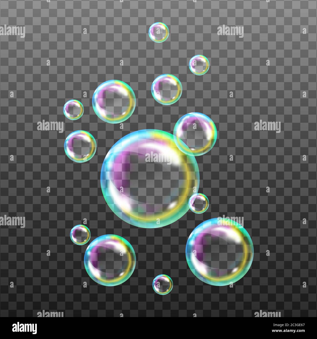 Water transparent gel balls Stock Vector Images - Alamy