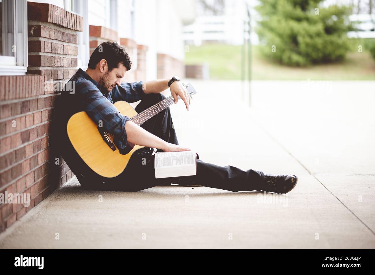 Lonely Guy With Guitar