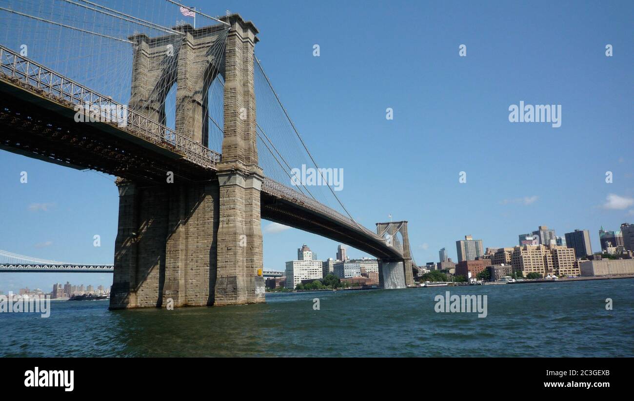 Brooklyn Bridge during daytime in New York, USA Stock Photo - Alamy