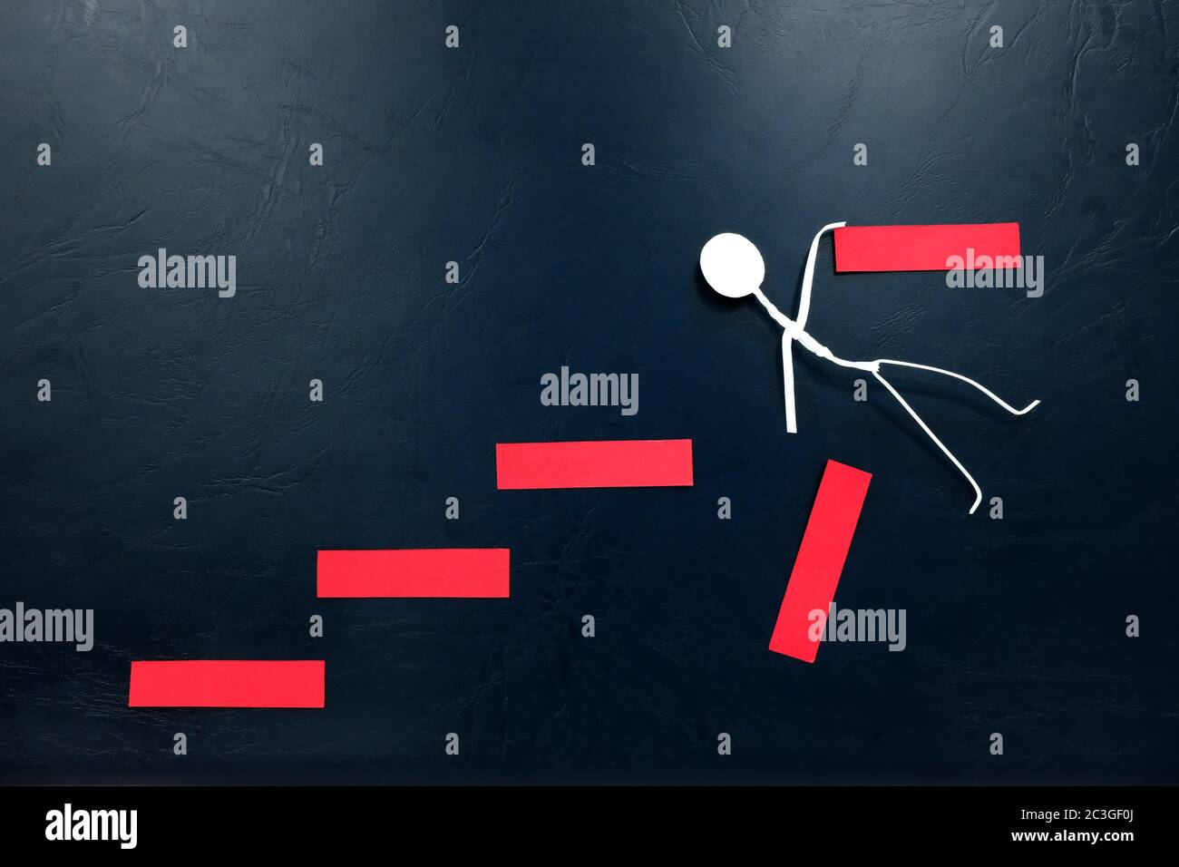 Figure going up stairs hi-res stock photography and images - Alamy