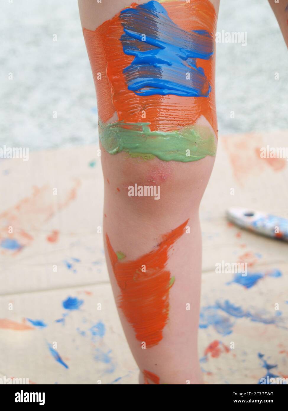 Painted leg hi-res stock photography and images - Alamy