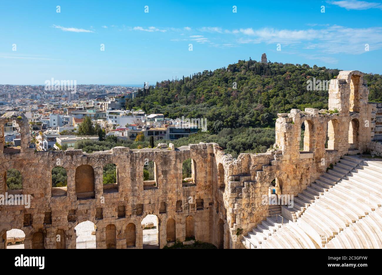 Greece, Athens, the Odeion of Herodes Atticus Stock Photo - Alamy