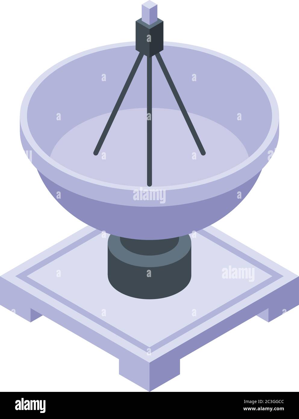 Ground antenna satellite icon, isometric style Stock Vector Image & Art ...