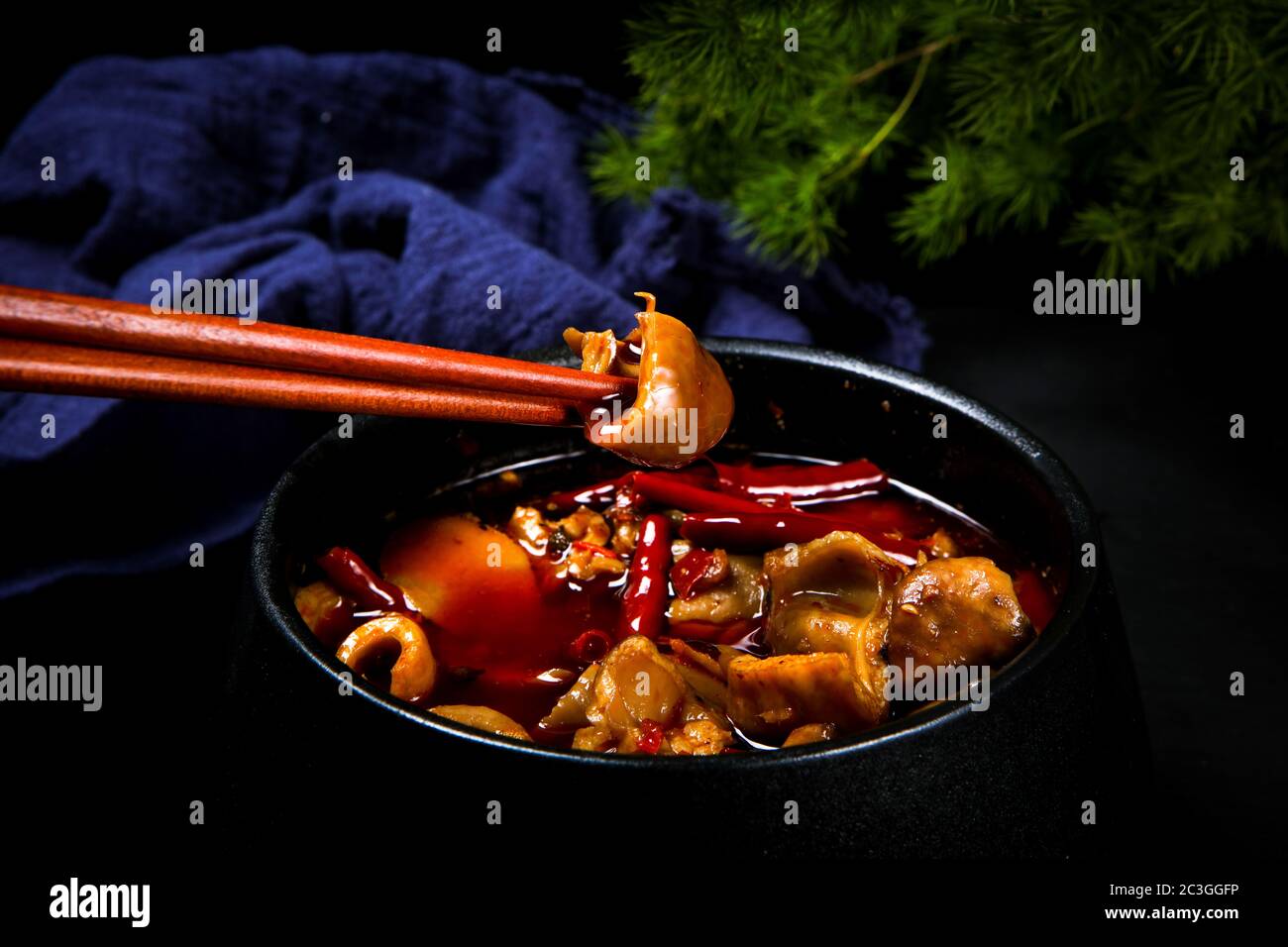 Red oil fatty intestines hi-res stock photography and images - Alamy