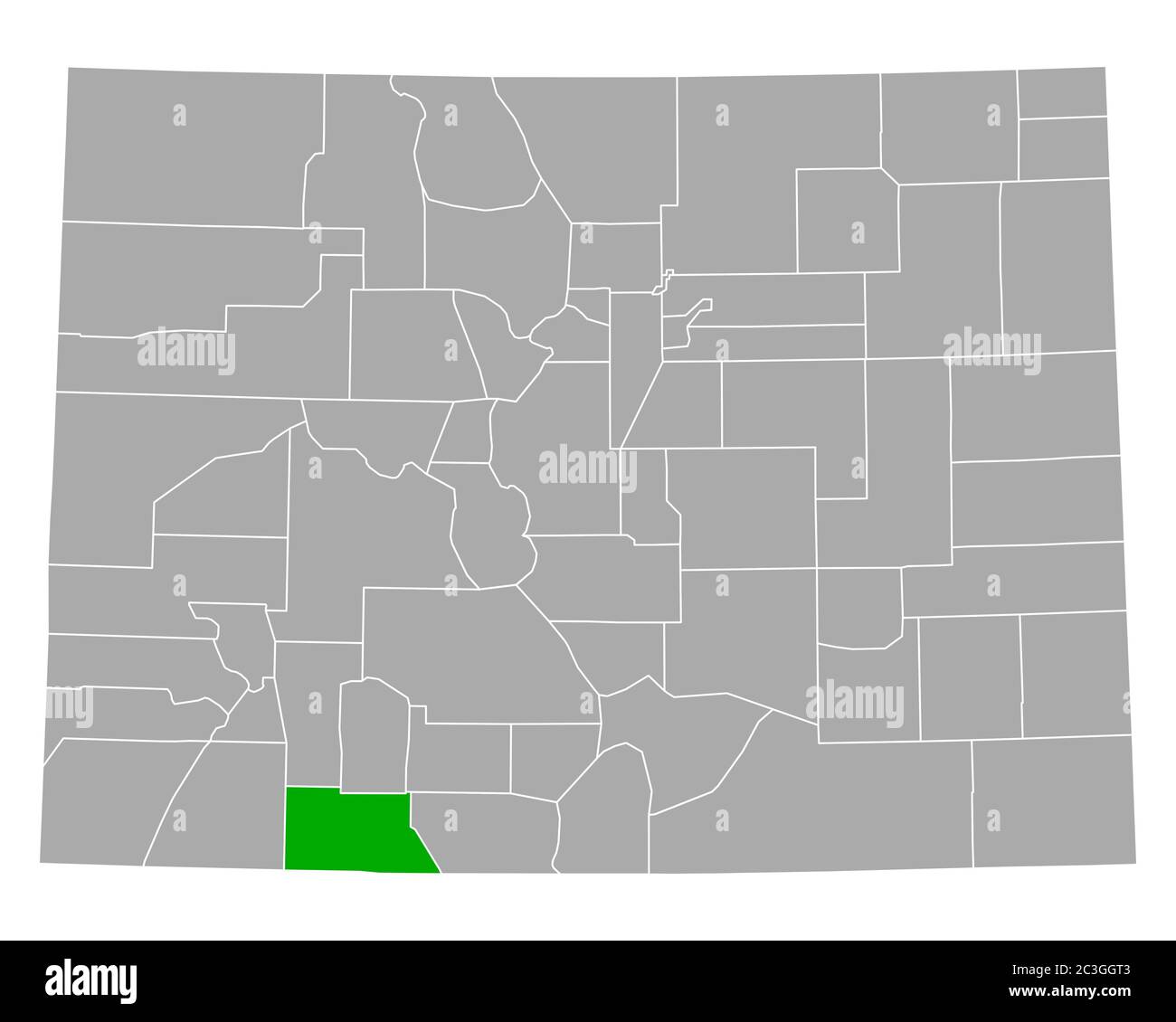 Map of Archuleta in Colorado Stock Photo - Alamy