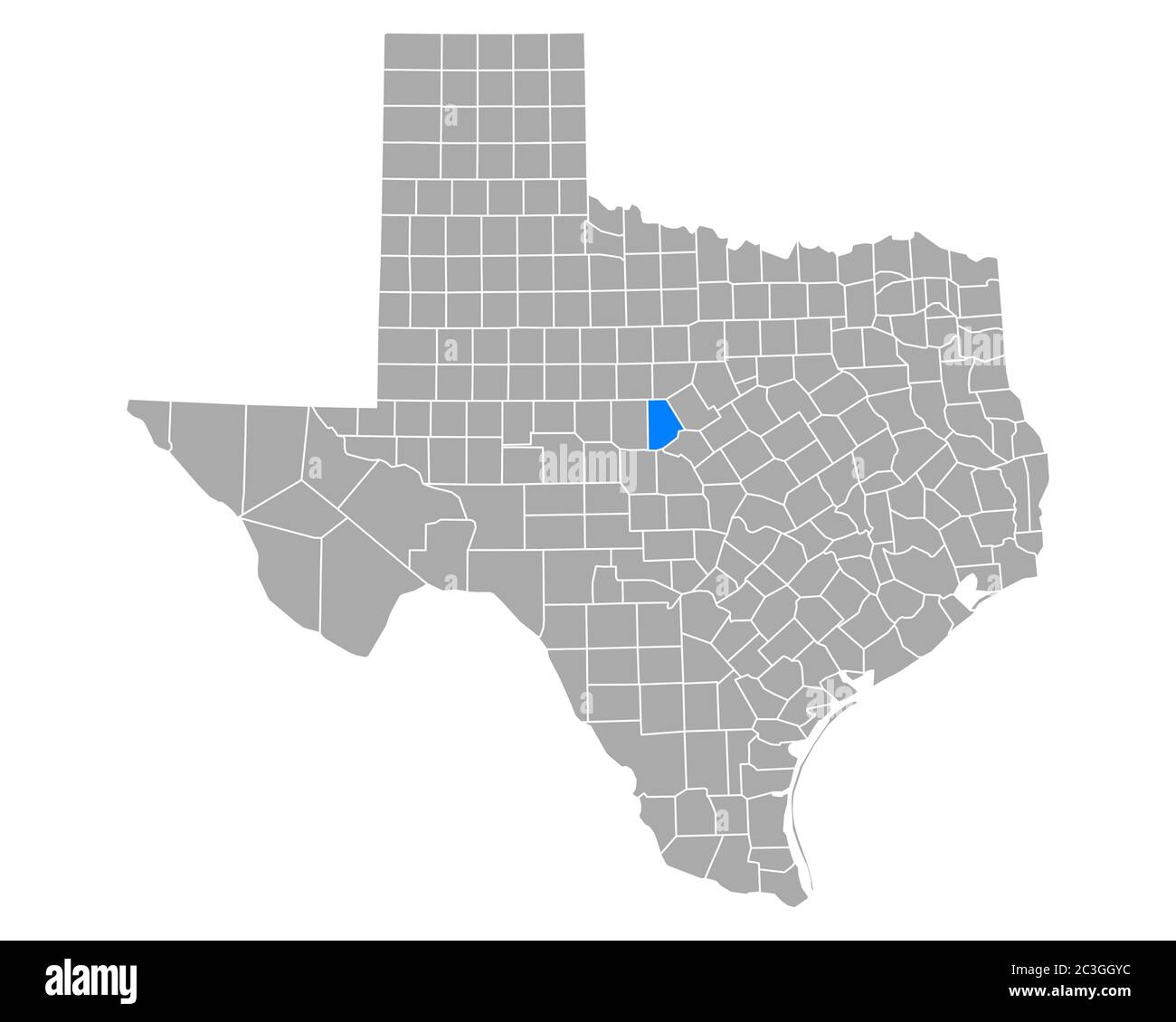 Map of Brown in Texas Stock Photo - Alamy