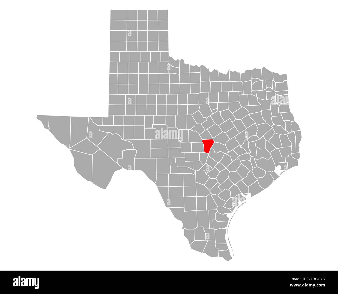 Map of Burnet in Texas Stock Photo - Alamy