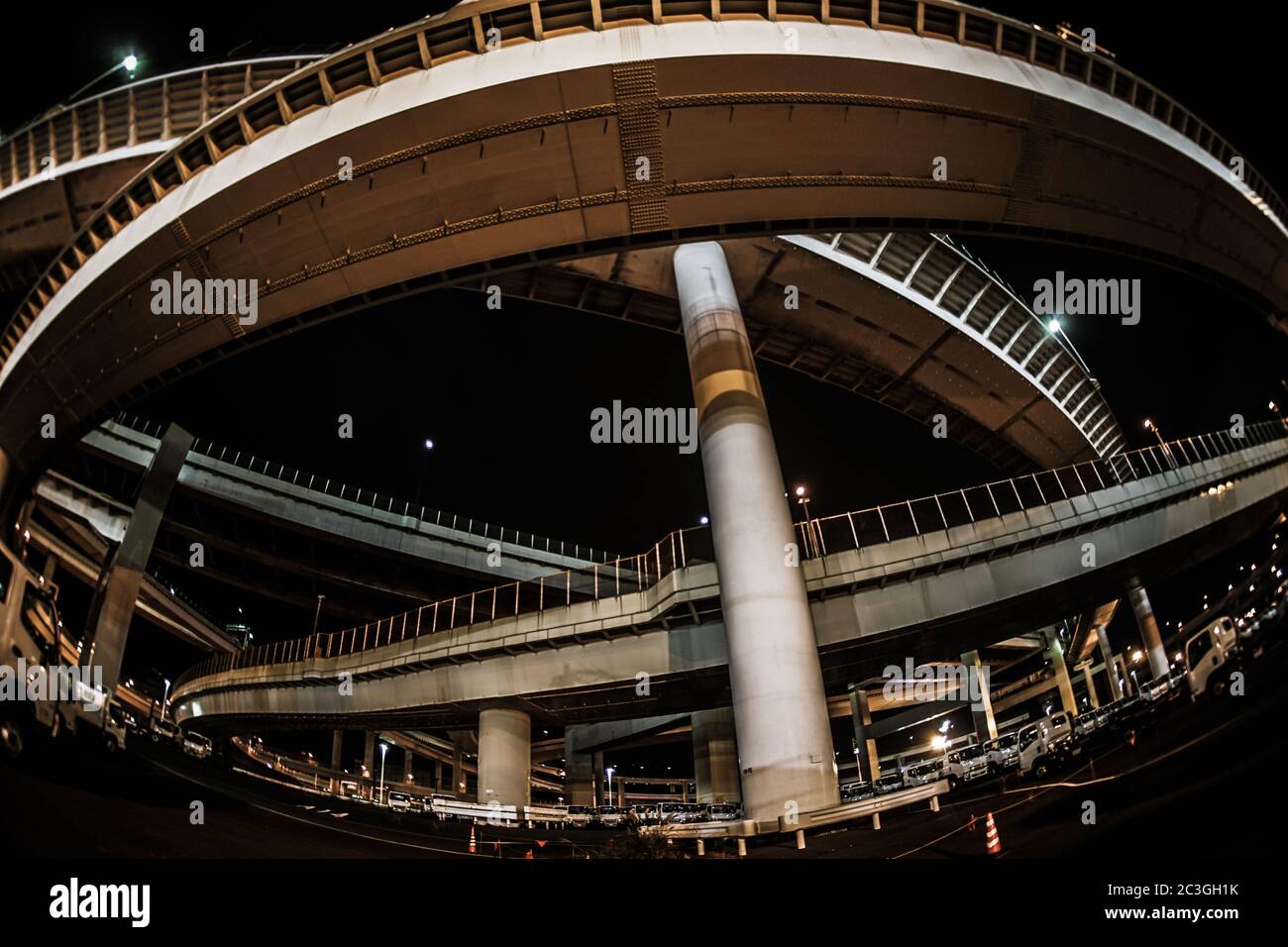 Bayshore Route Daikoku Junction (Tsurumi-ku, Yokohama City Stock Photo ...