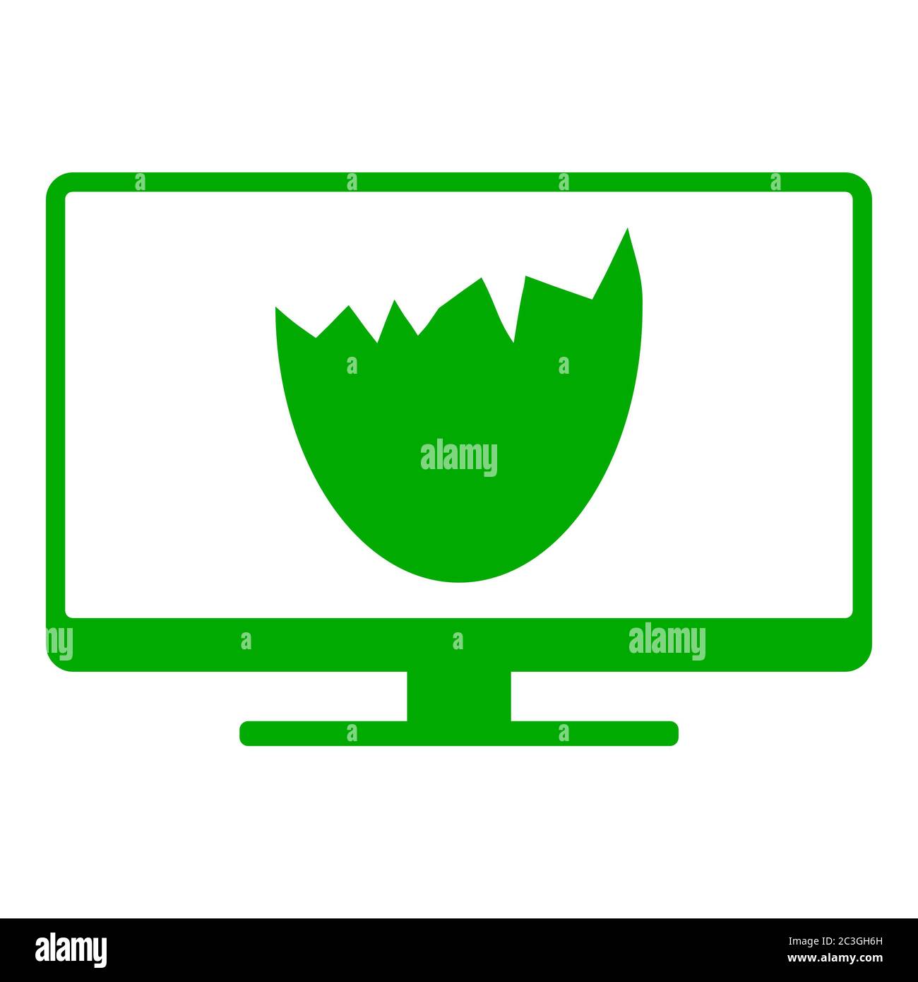 Egg shell and screen Stock Photo - Alamy