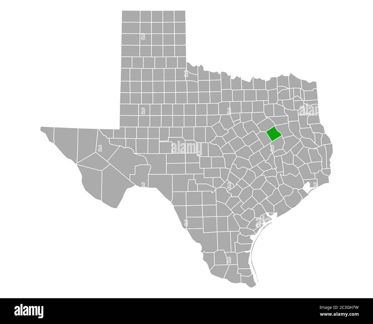 Map of Freestone in Texas Stock Photo - Alamy