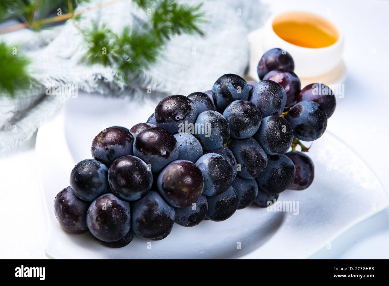 Grape hot drinks nutrition afternoon tea Stock Photo - Alamy