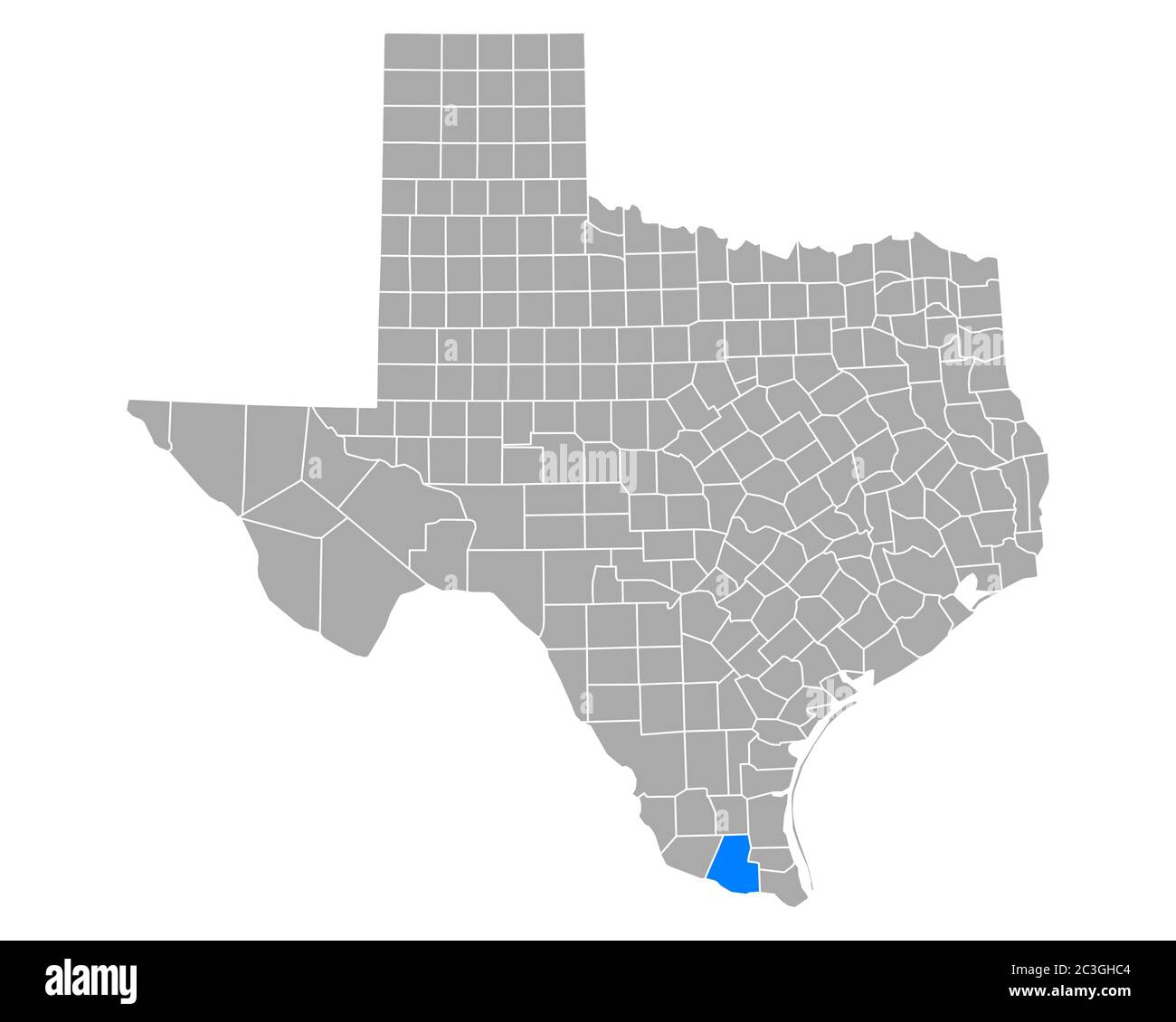Map of Hidalgo in Texas Stock Photo - Alamy