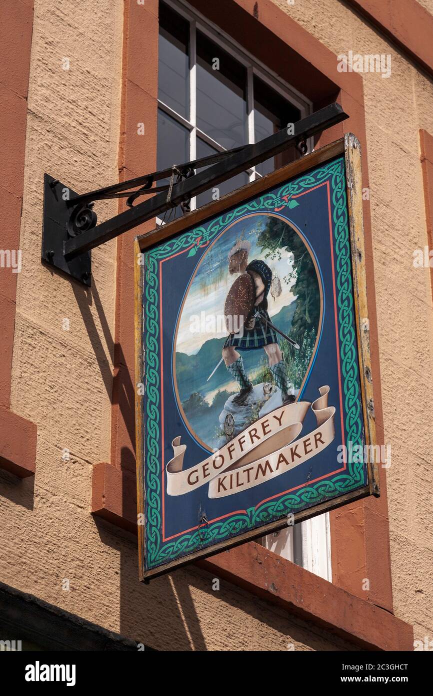 Shop Sign, Edinburgh, Scotland Stock Photo - Alamy