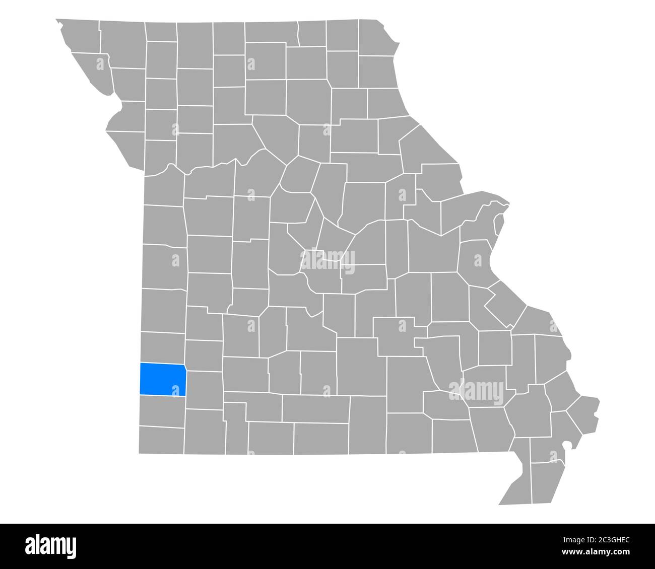 Map of Jasper in Missouri Stock Photo - Alamy