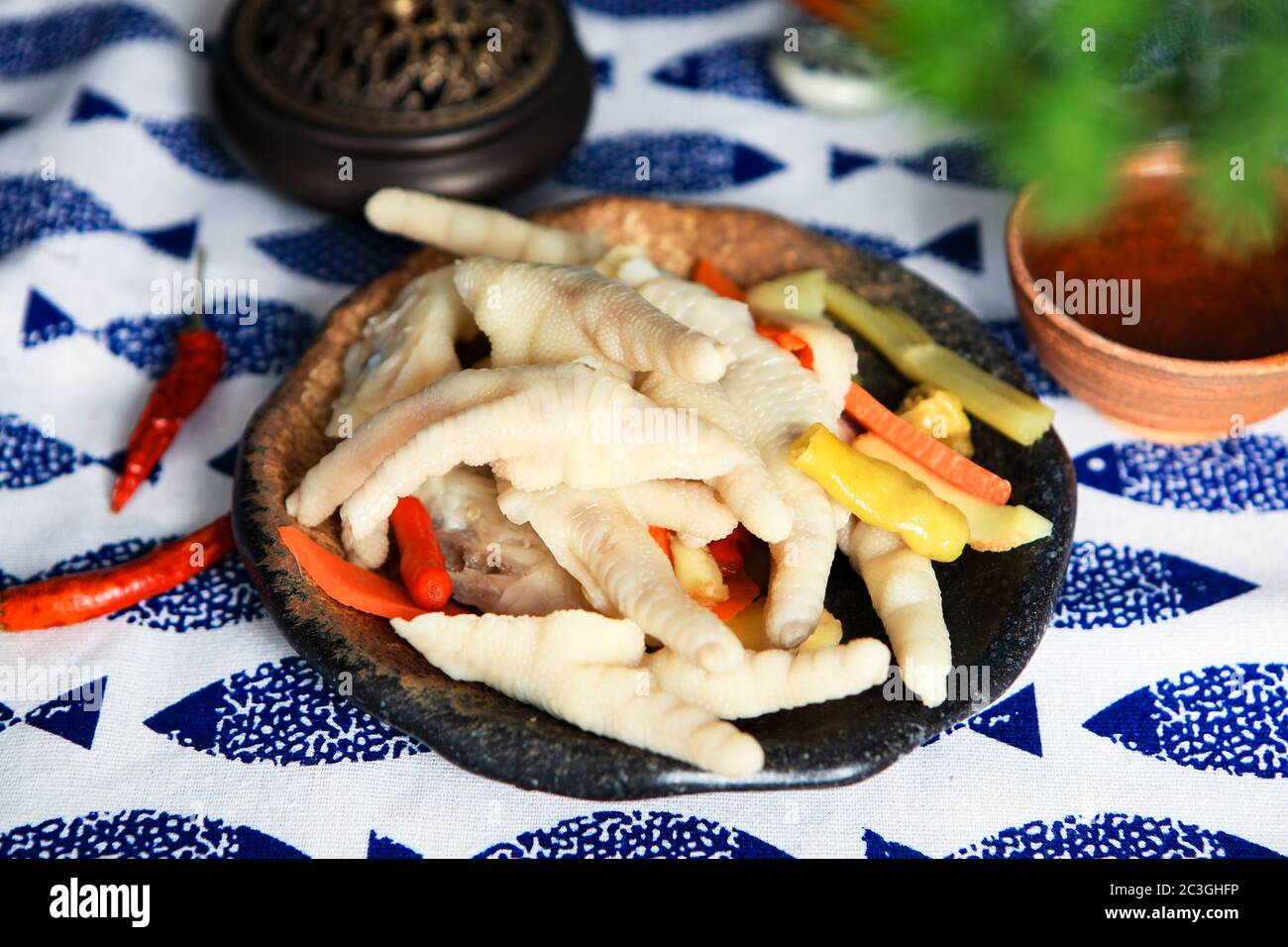 Chicken feet with pickled peppers hi-res stock photography and images - Alamy
