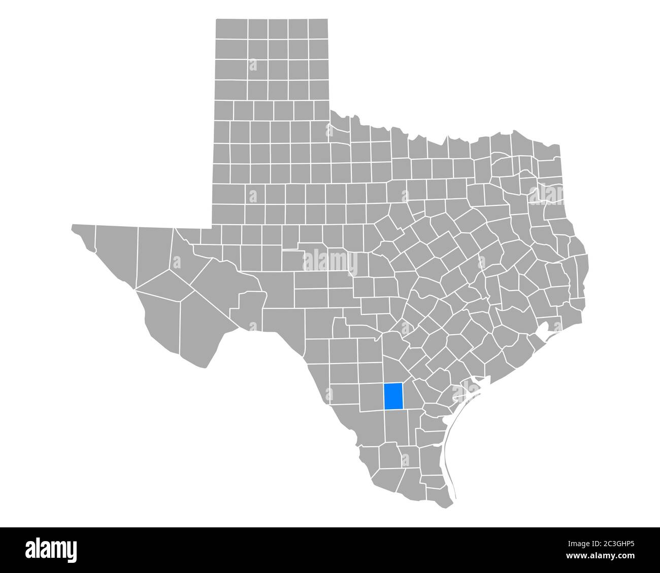 Map of McMullen in Texas Stock Photo - Alamy