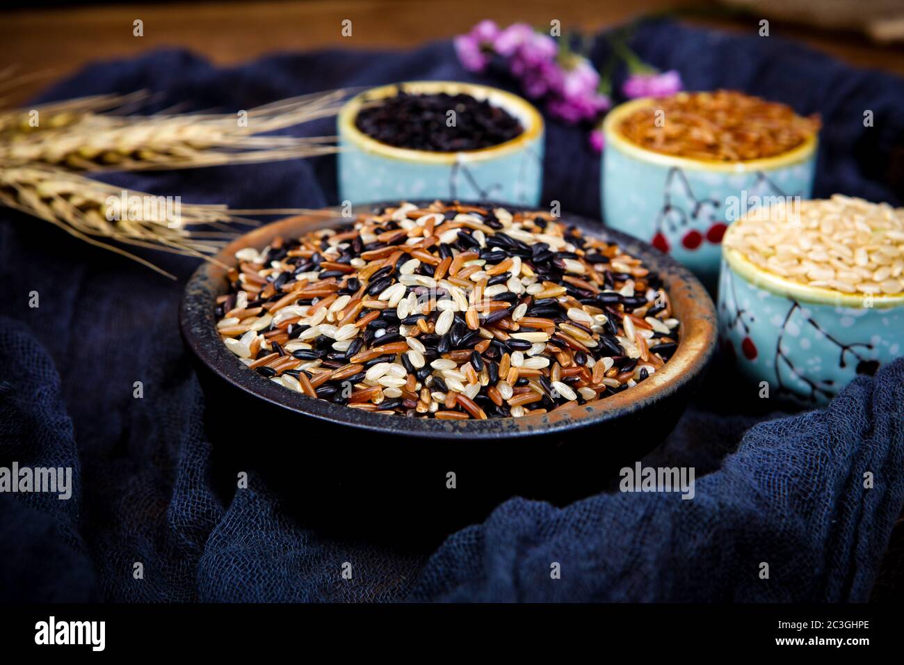 All kinds of grain of rice Stock Photo - Alamy