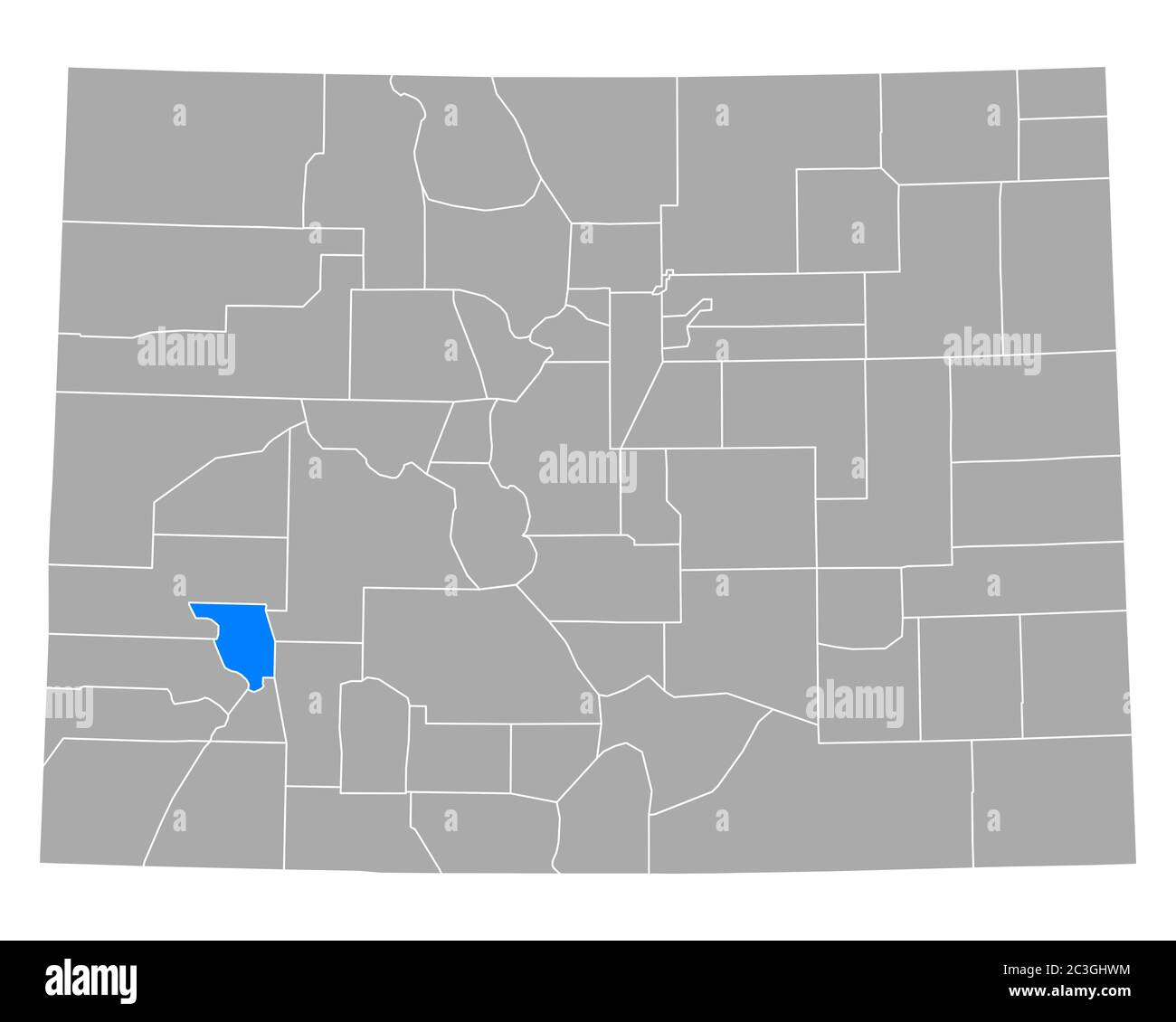 Ouray colorado map hi-res stock photography and images - Alamy