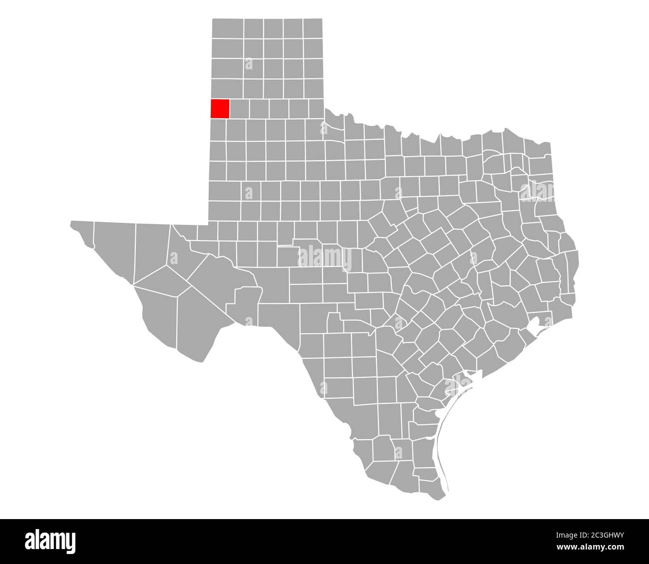 Map of Parmer in Texas Stock Photo - Alamy