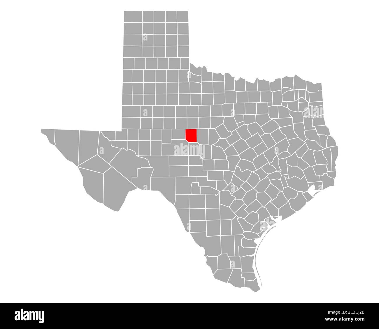 Map of Runnels in Texas Stock Photo - Alamy