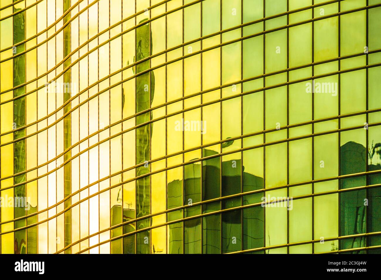Evening of light reflected to the building Stock Photo - Alamy