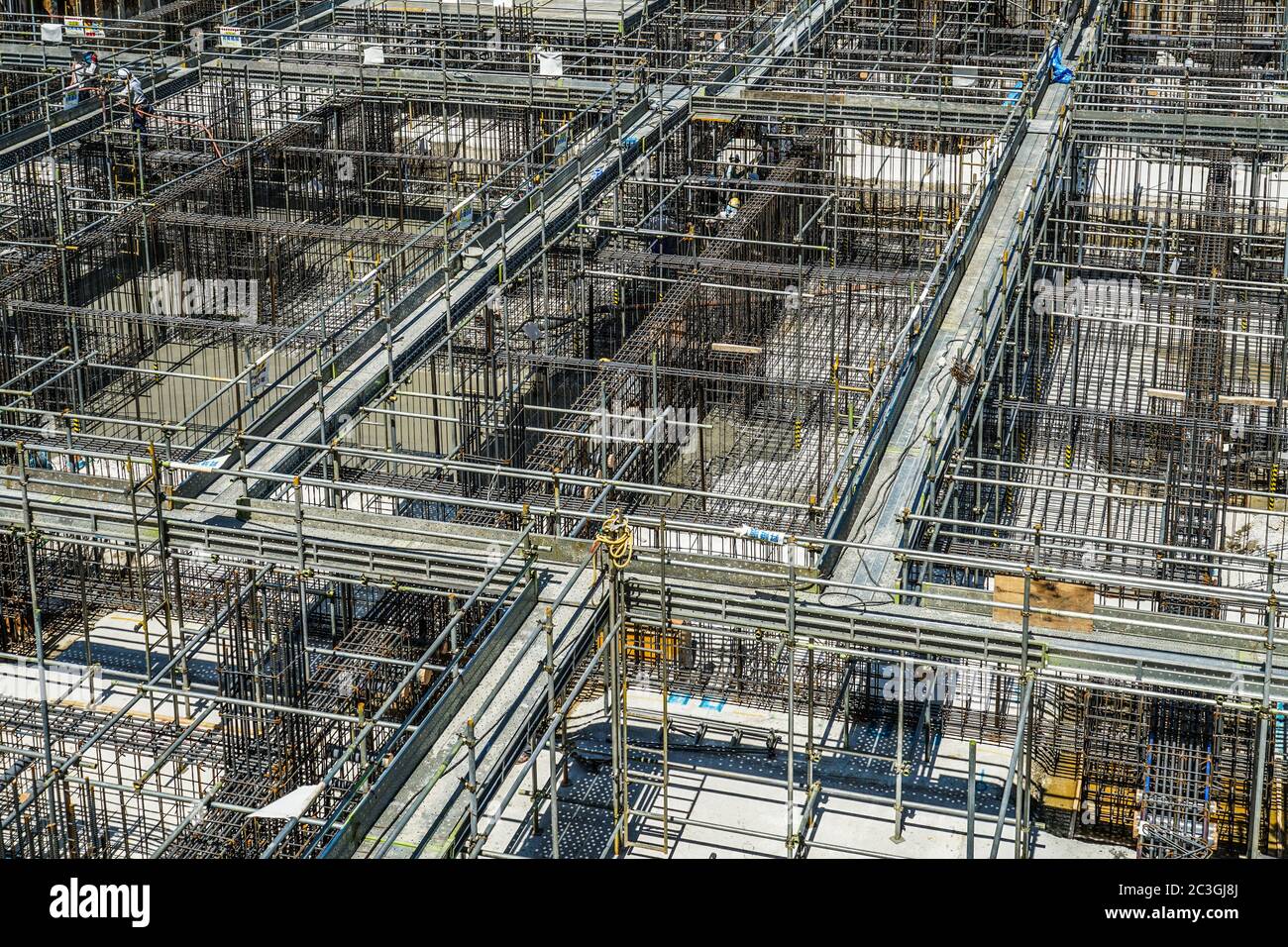 Image of the construction site (foundation work Stock Photo - Alamy