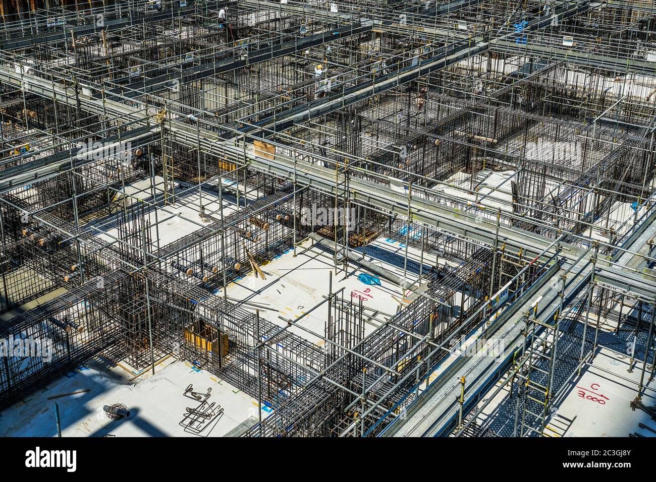 Image of the construction site (foundation work Stock Photo - Alamy