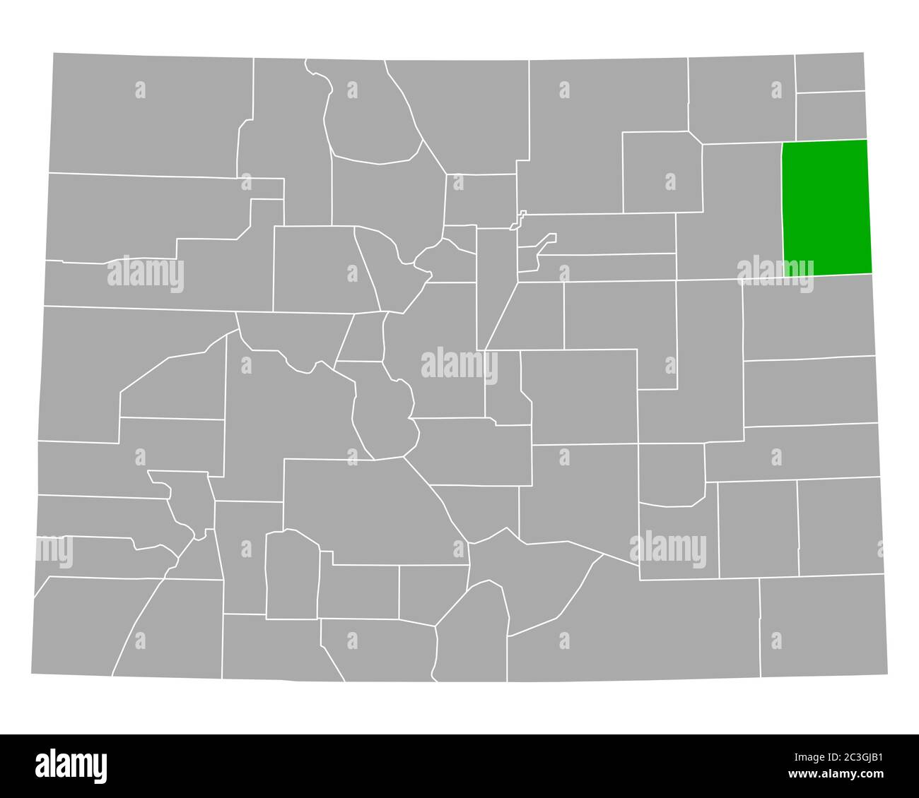 Yuma county map hi-res stock photography and images - Alamy