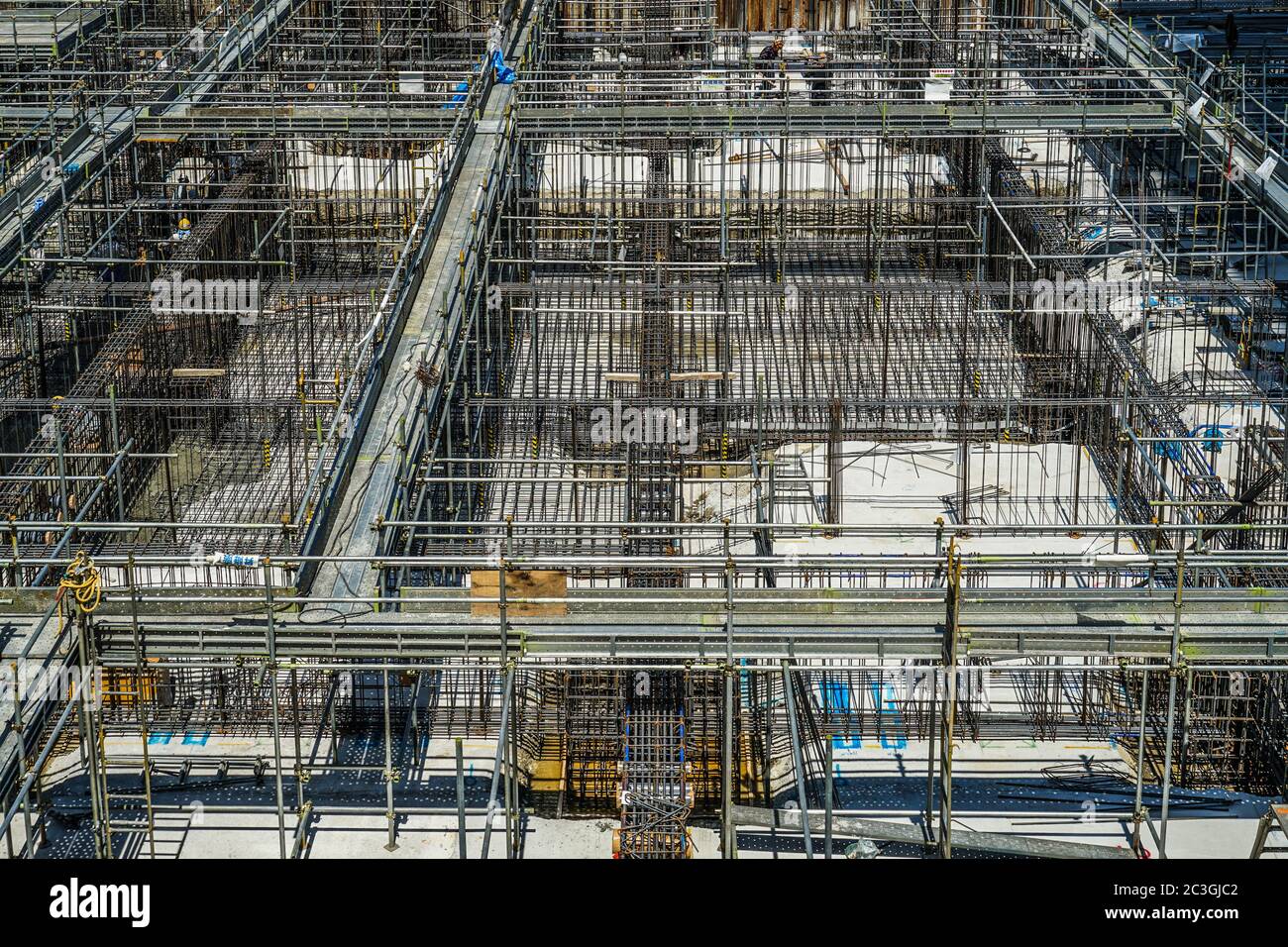 Image of the construction site (foundation work Stock Photo - Alamy
