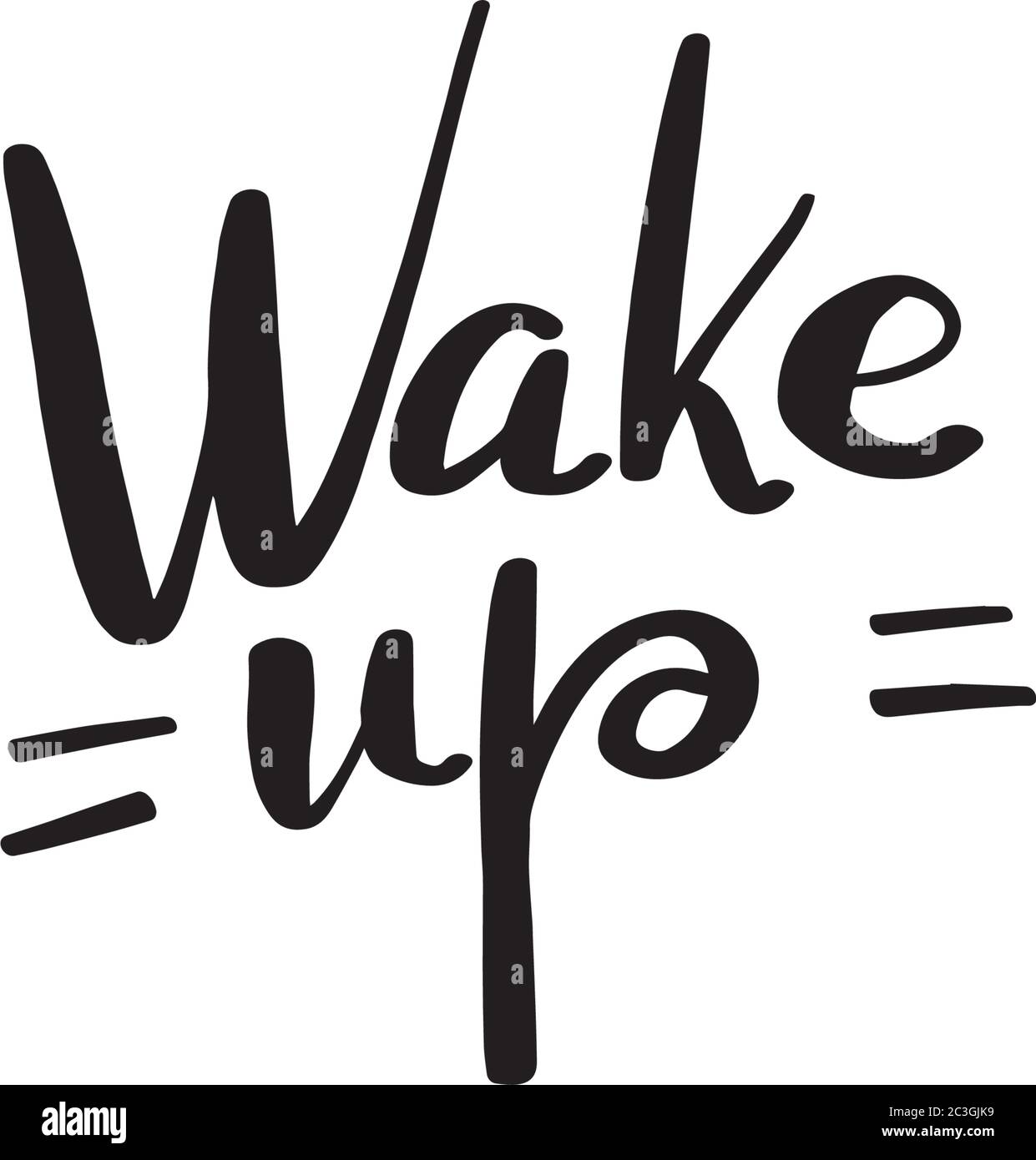 Alarm clock banner hand Stock Vector Images - Alamy