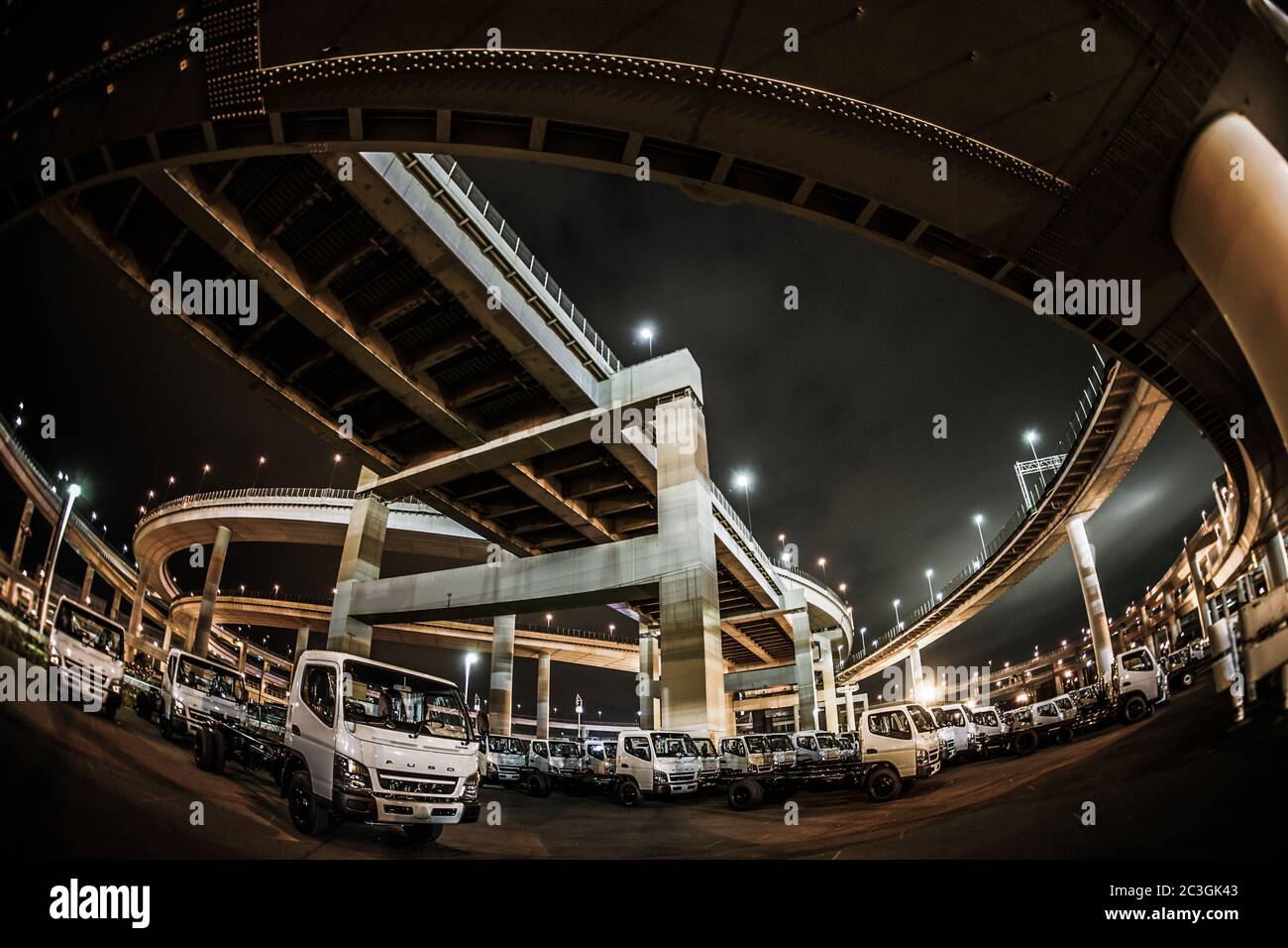 Bayshore Route Daikoku Junction (Tsurumi-ku, Yokohama City Stock Photo ...