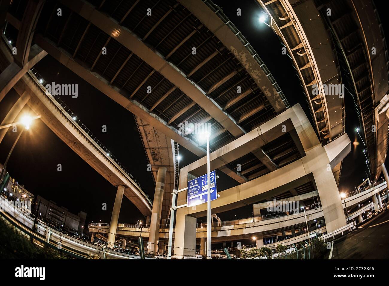 Bayshore Route Daikoku Junction (Tsurumi-ku, Yokohama City Stock Photo ...