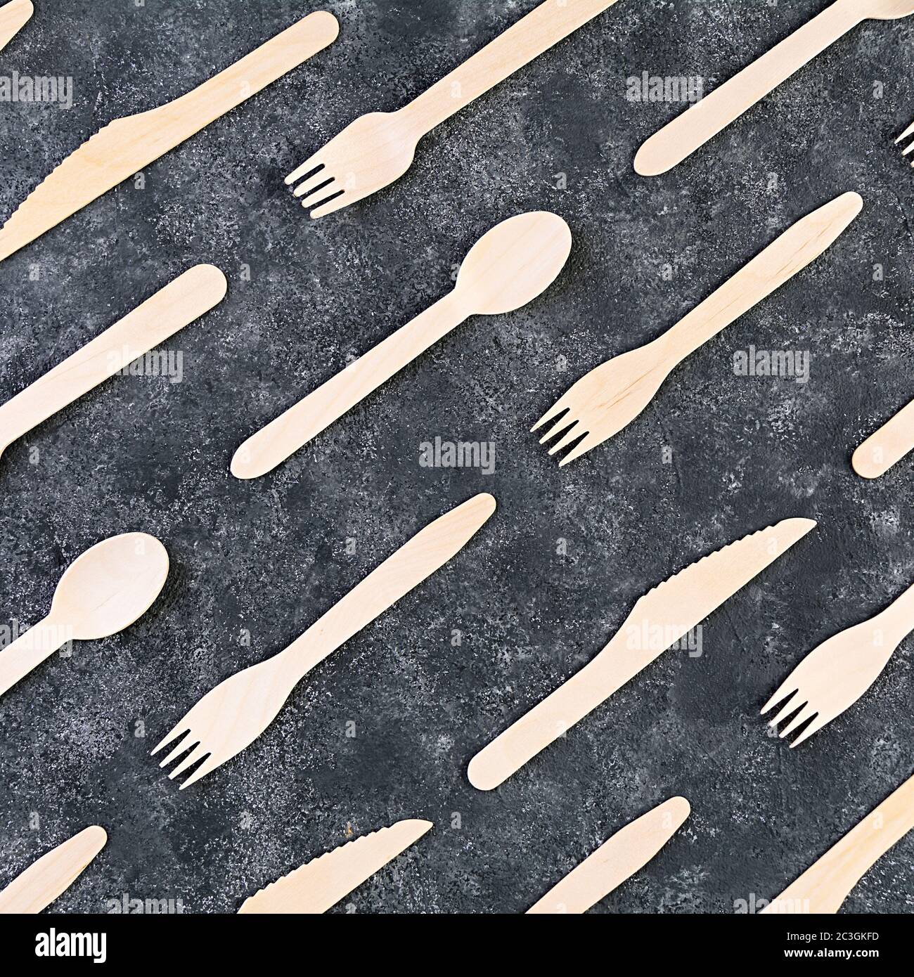 Concept recycle. Table serving with eco-friendly cutlery Stock Photo ...