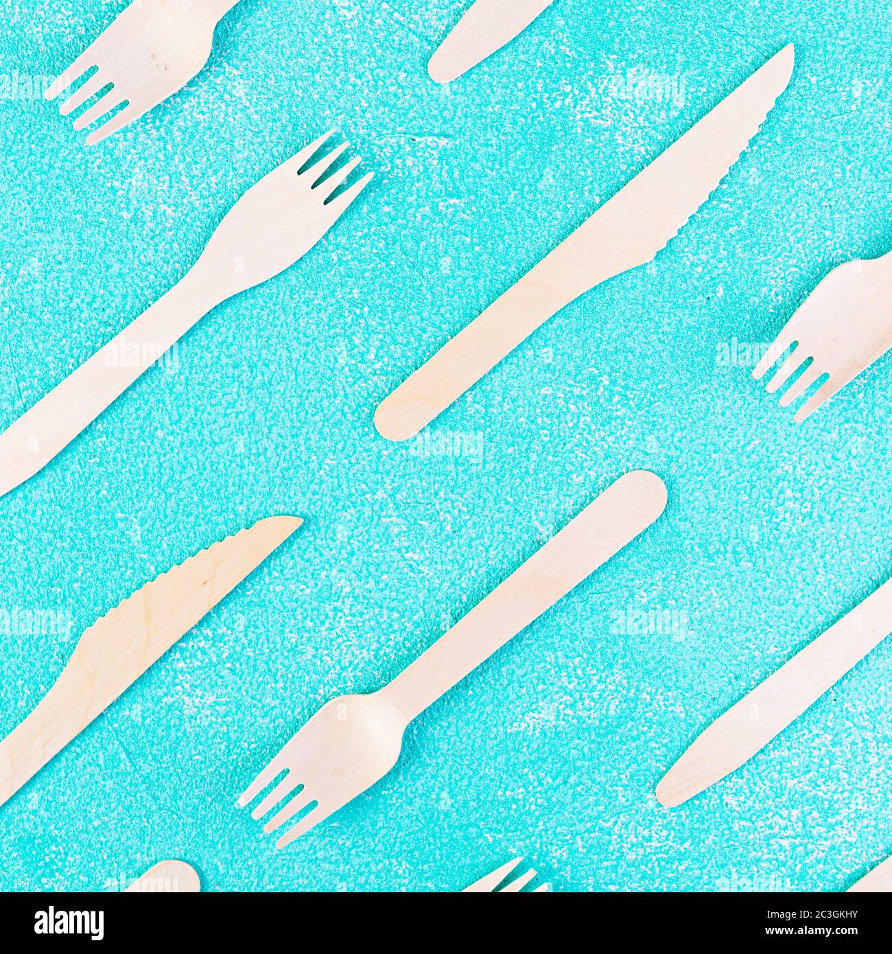 Concept recycle. Table serving with eco-friendly cutlery Stock Photo ...