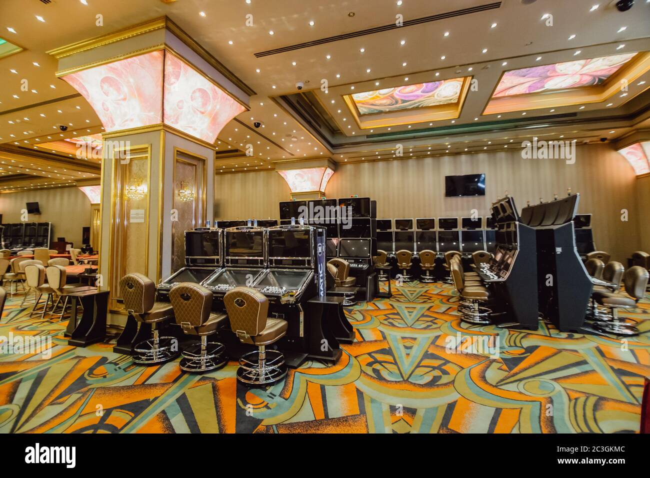 Casino interior slots hi-res stock photography and images - Alamy