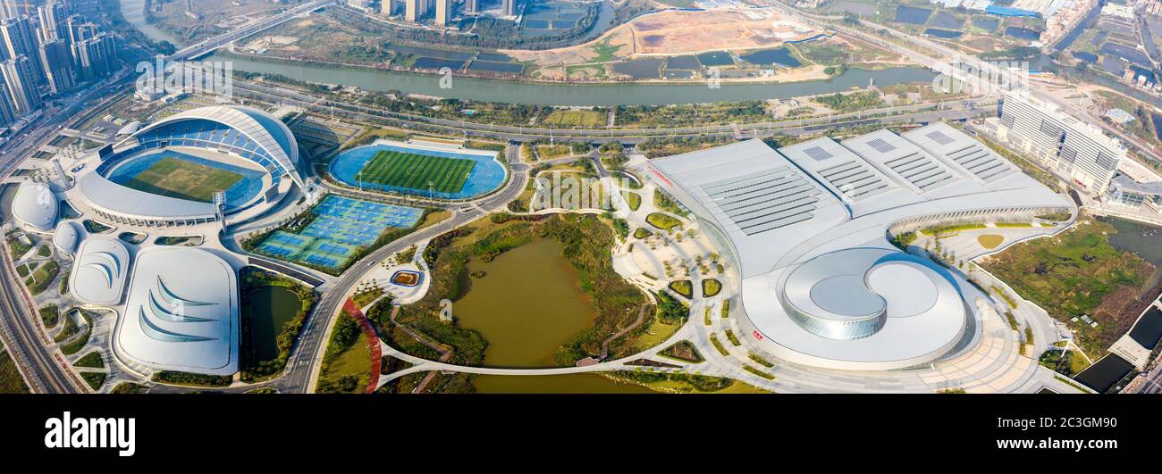 Zhuhai international convention exhibition center hi-res stock ...