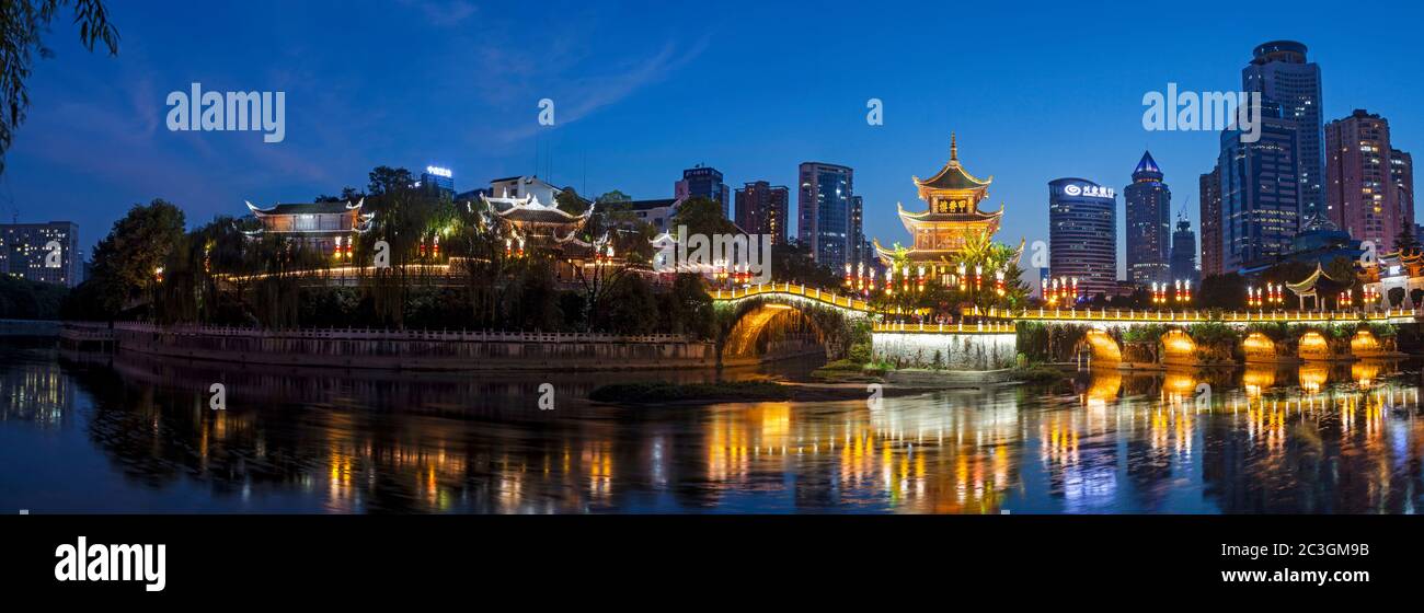Guizhou province guiyang city architecture Stock Photo - Alamy