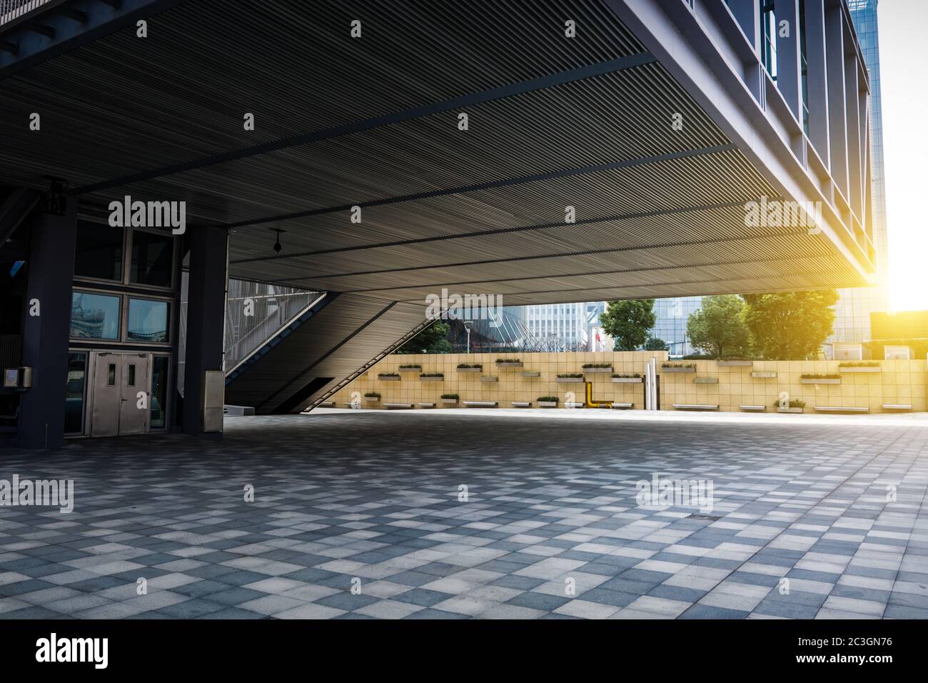 Shanghai urban construction street features Stock Photo - Alamy
