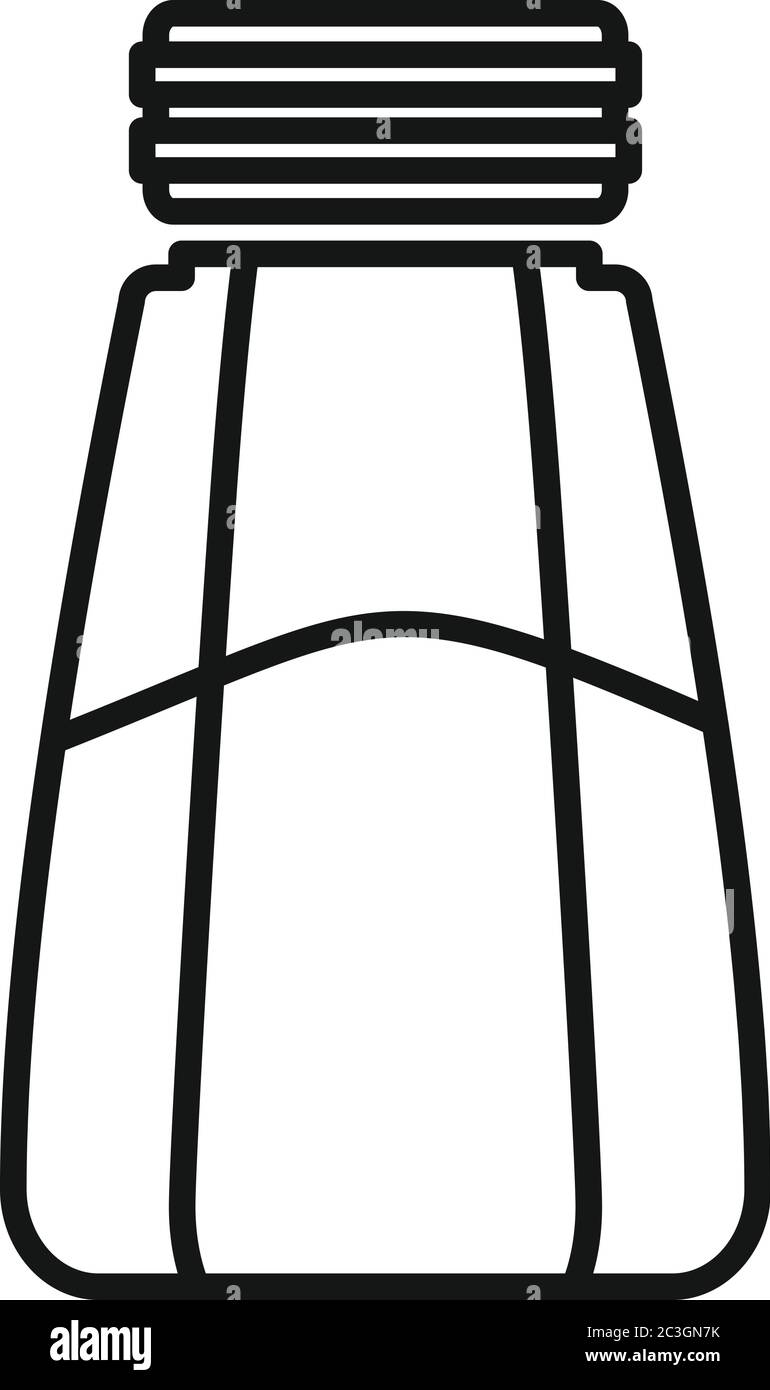 Salt pot icon. Outline salt pot vector icon for web design isolated on ...