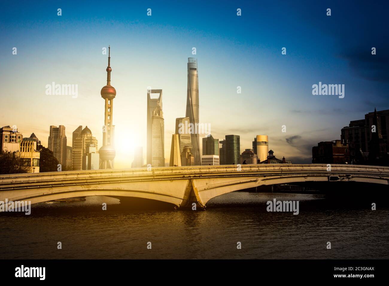 Shanghai urban construction Stock Photo - Alamy