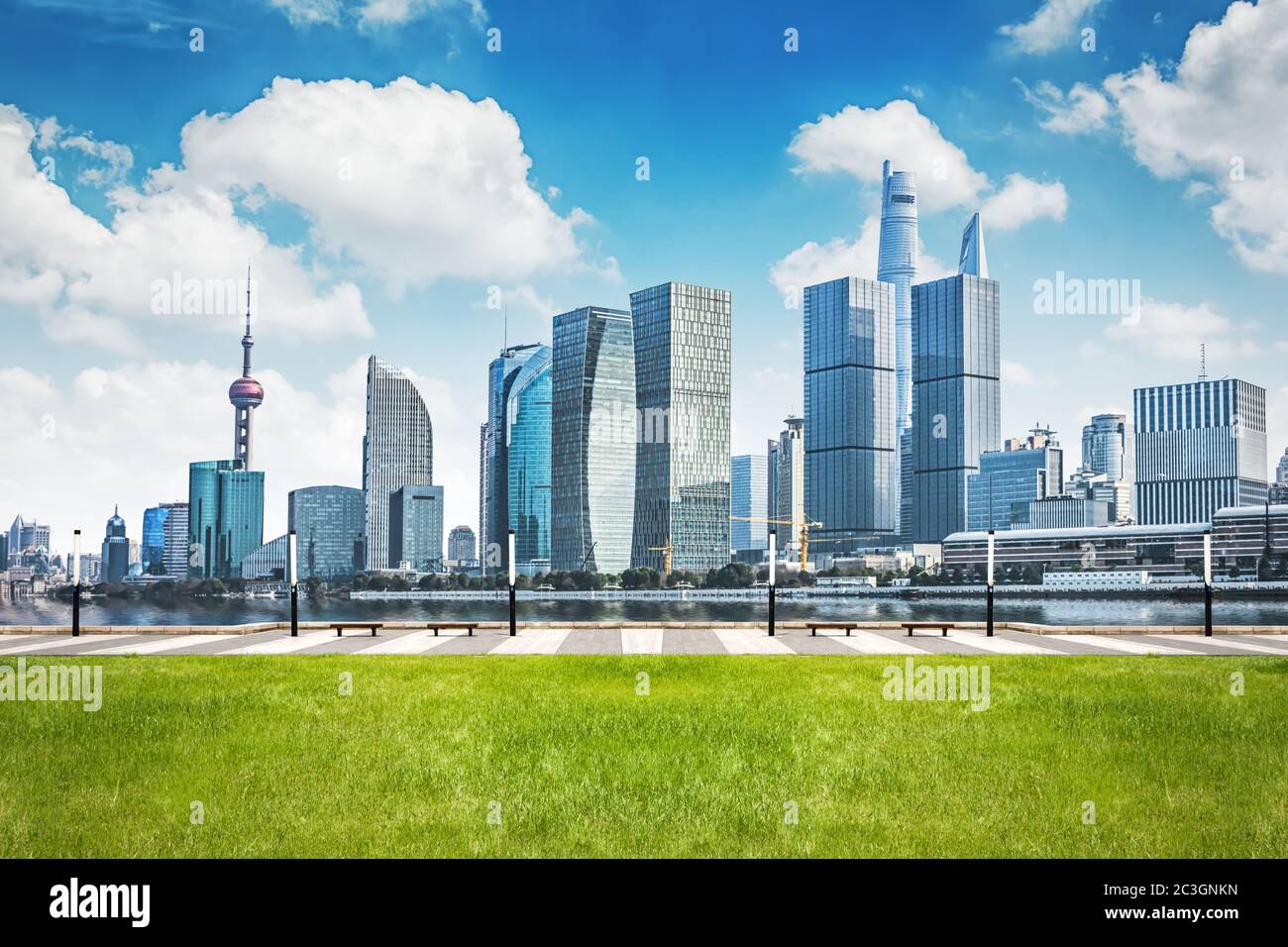 Shanghai sky oriental pearl district tourism lujiazui photography ...