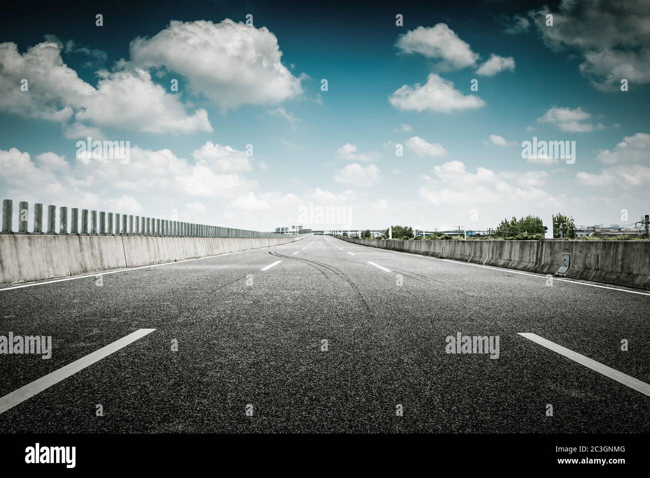 Shanghai city road features Stock Photo - Alamy