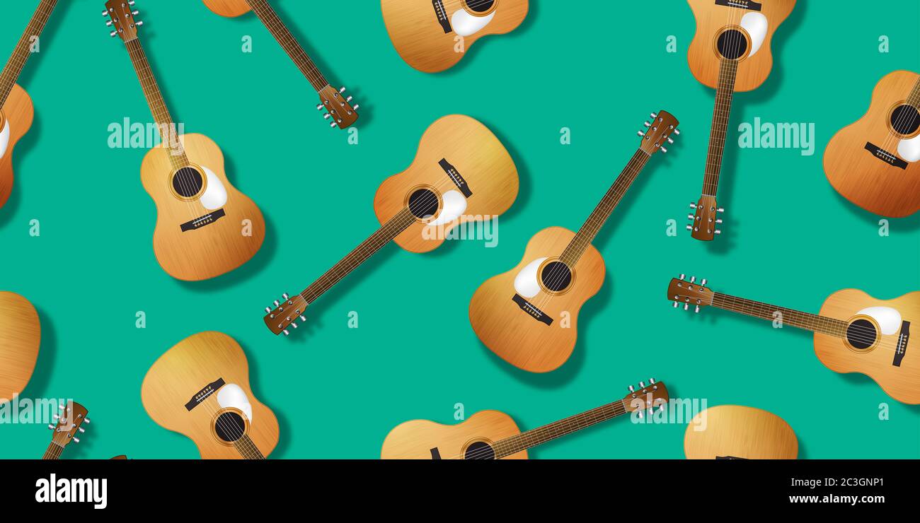 Classical guitar pattern Stock Photo - Alamy